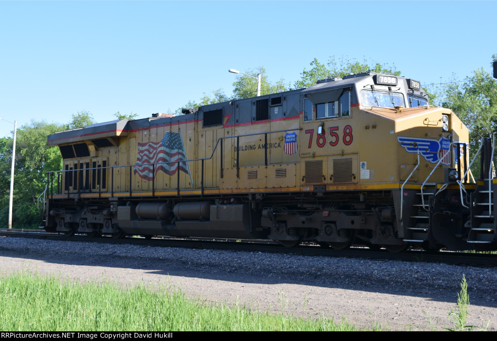 UP Engine 7858, Des Moines IA